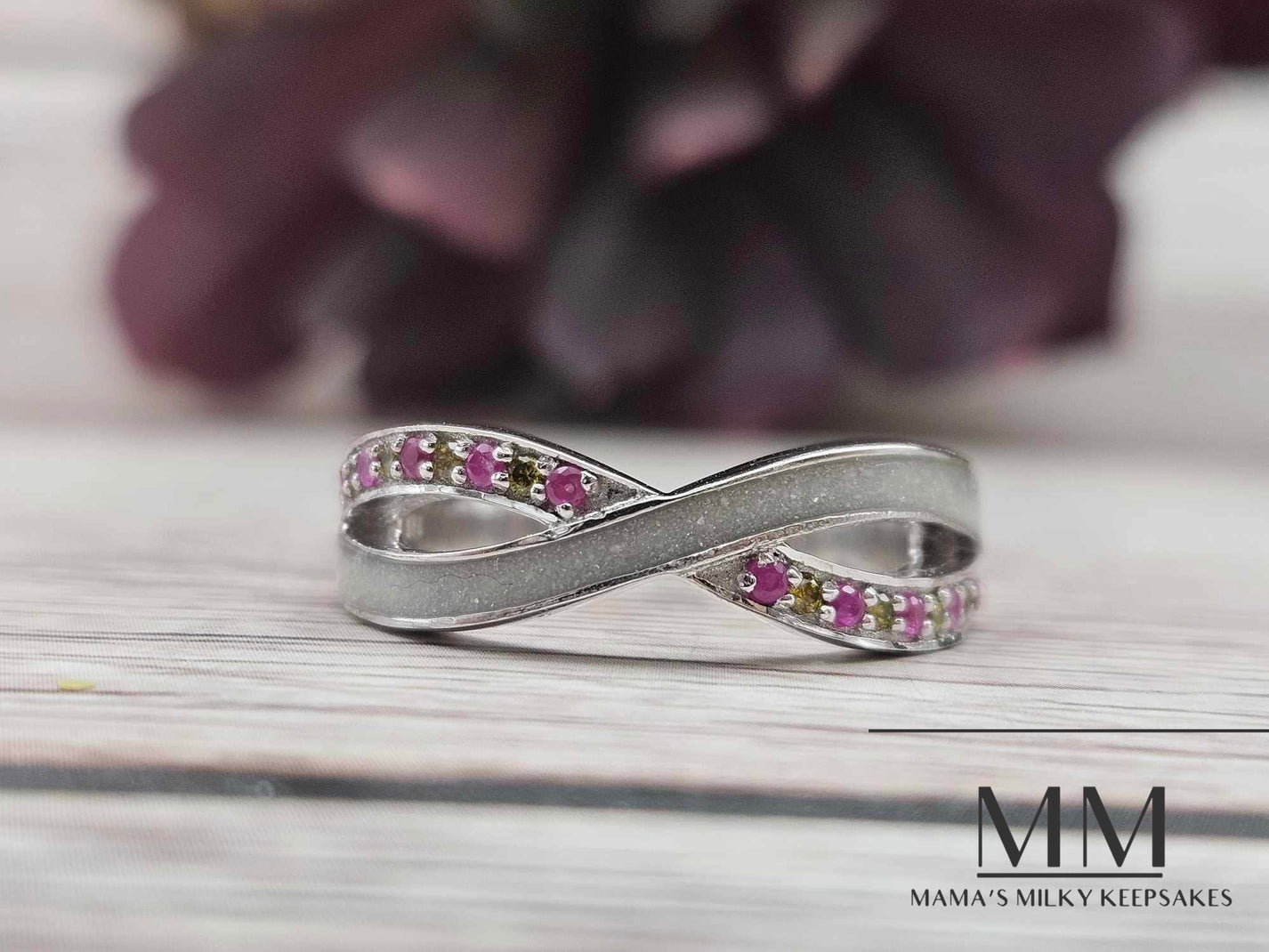 Infinity Inlay Band – Mama's Milky Keepsakes